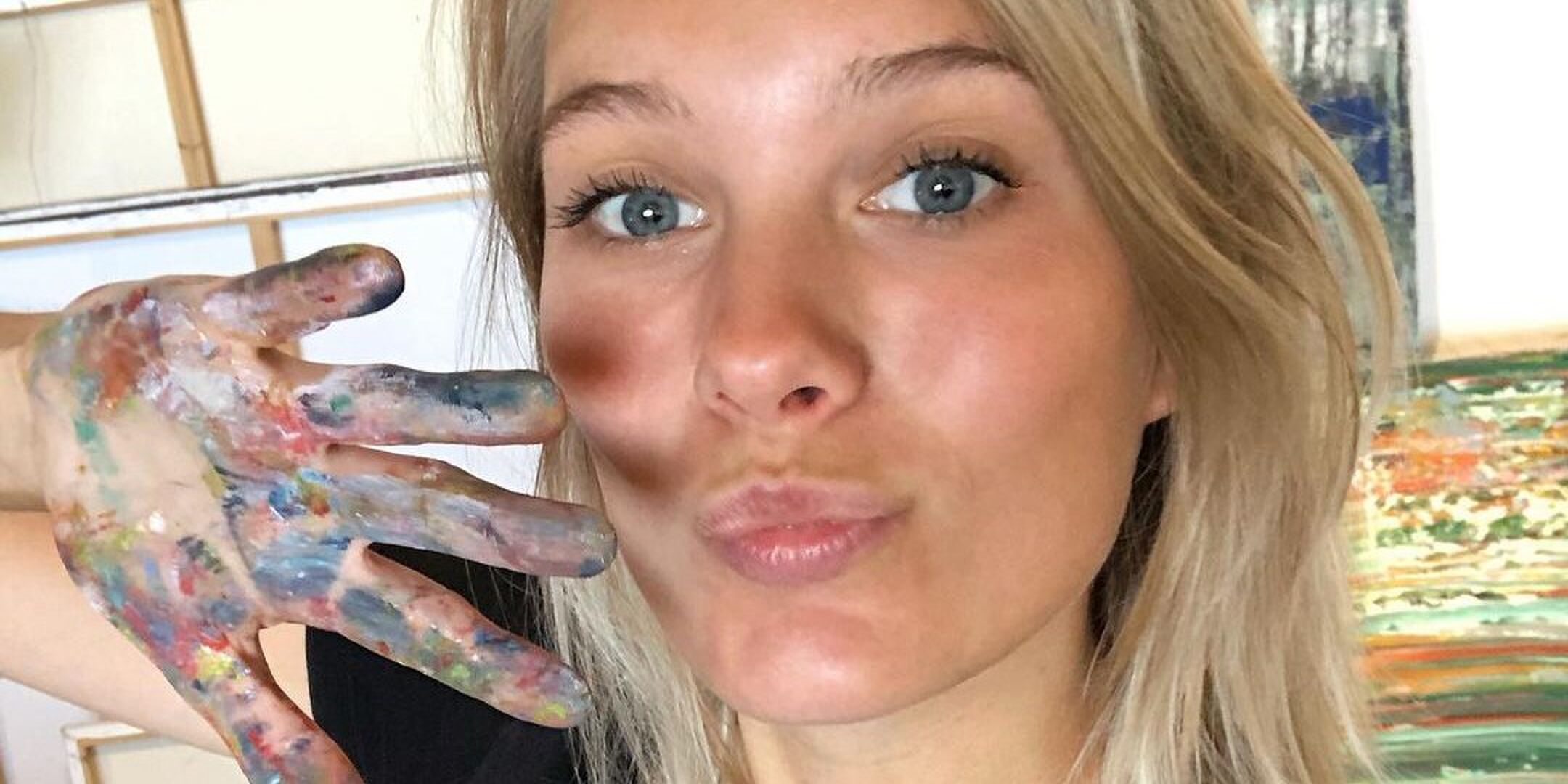 Lynn Spoor (25) verdient bakken met geld aan schilderijen | MAN MAN