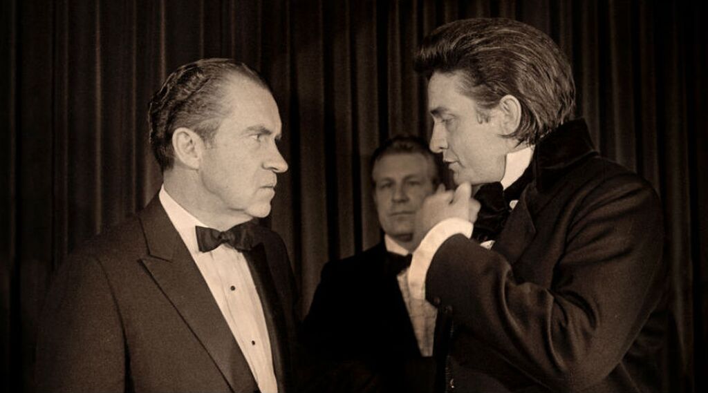 Strijd tussen Nixon en Johnny Cash is te zien op Netflix